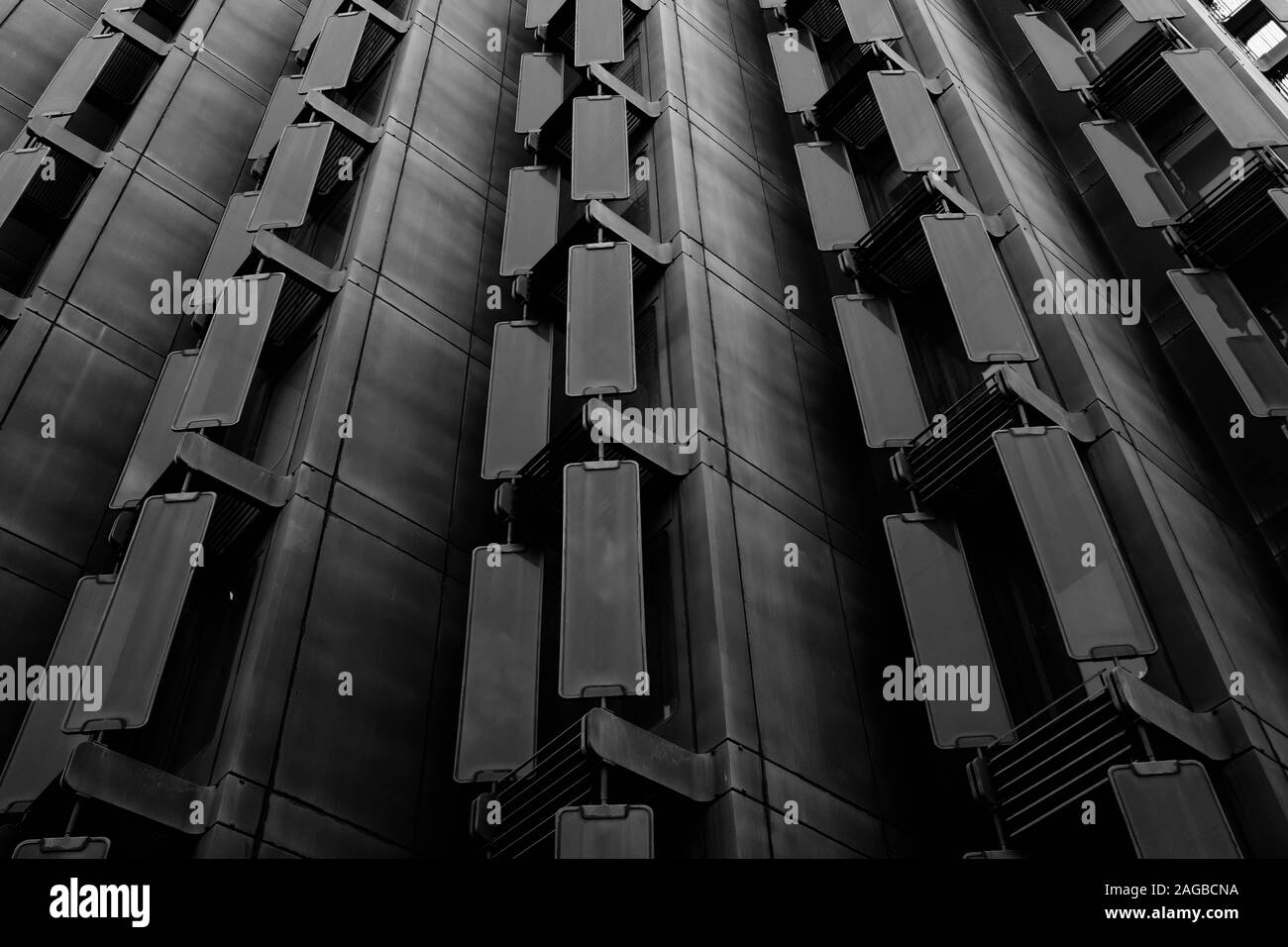 Modern granite building Black and White Stock Photos & Images - Alamy