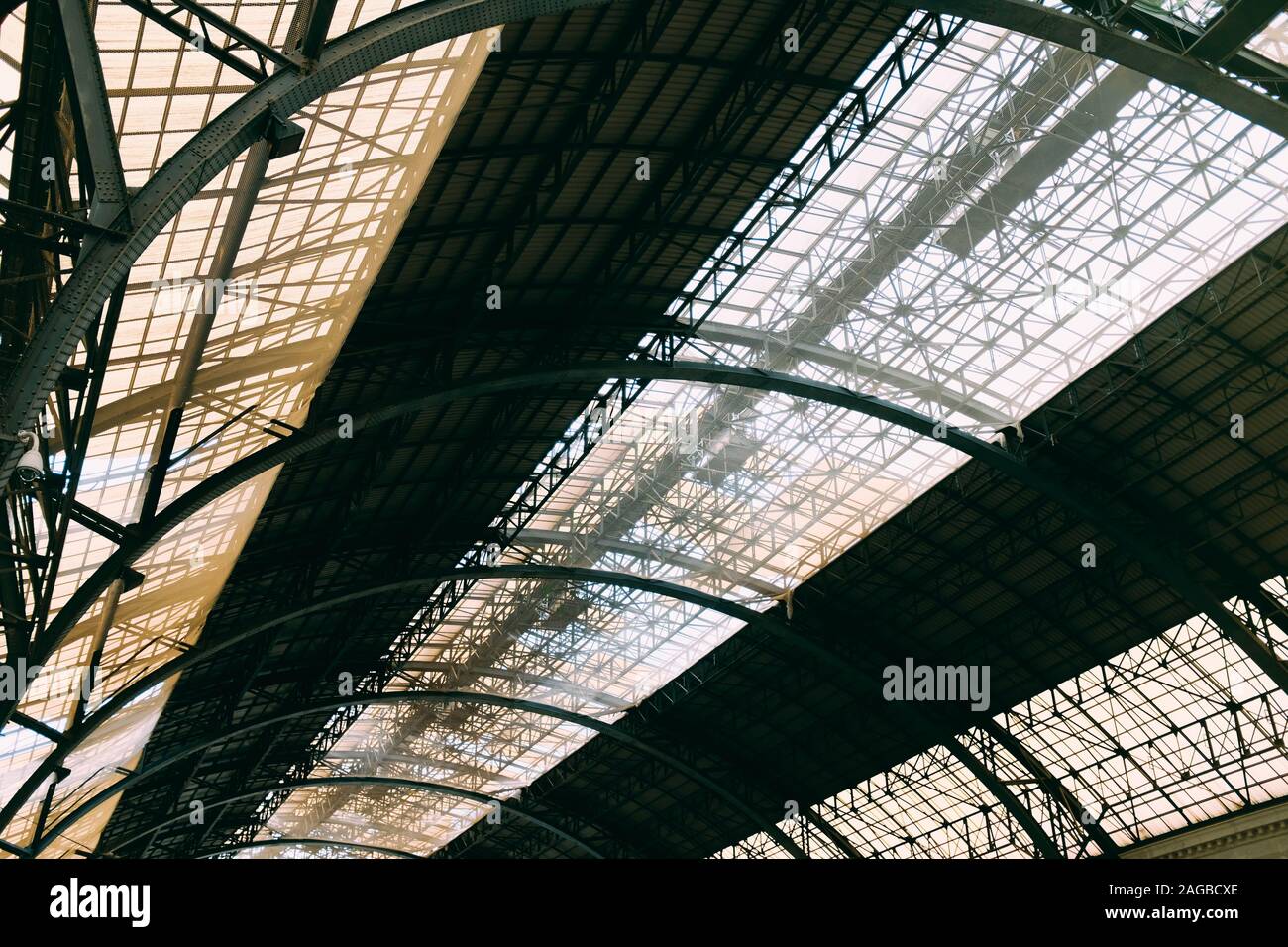 A glass ceiling with interesting patterns inside a building - great for ...