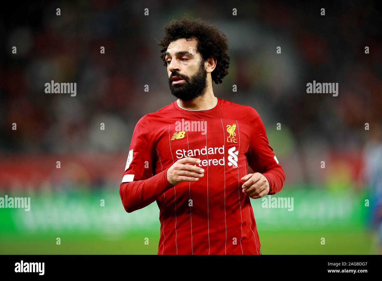 Liverpool's Mohamed Salah during the FIFA Club World Cup semi final ...