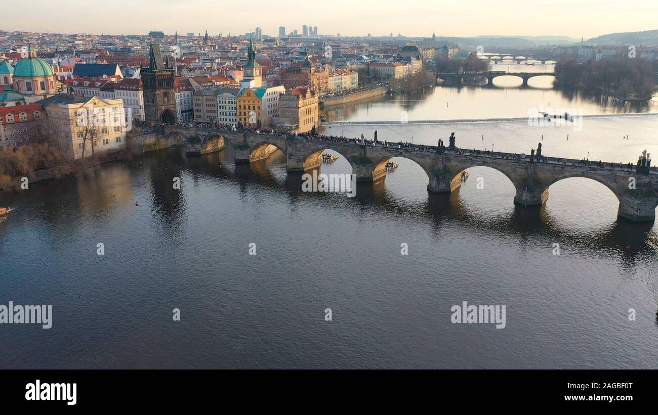 Prague Panorama Charles Bridge High Resolution Stock Photography and ...