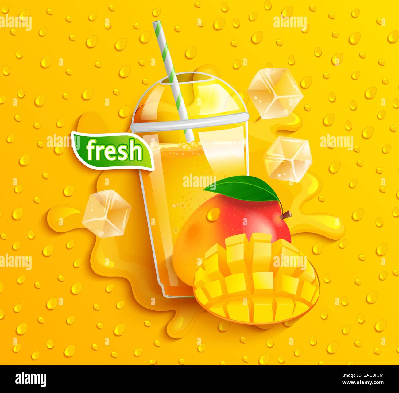 Mango juice ad hi-res stock photography and images - Alamy