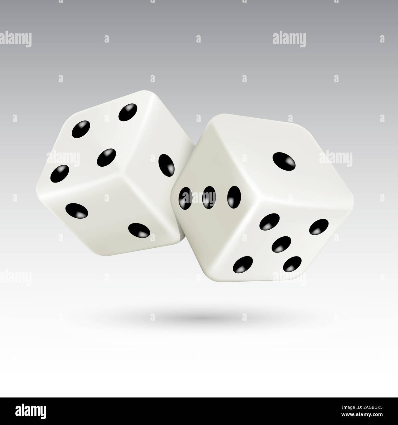 3d dice Stock Vector Images - Alamy