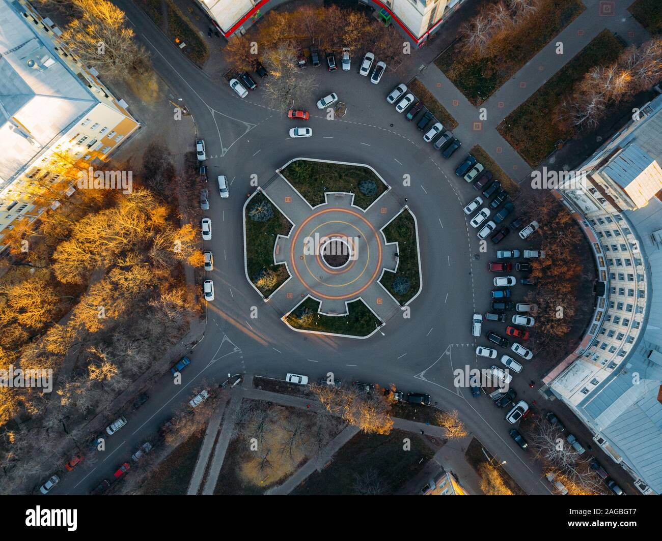 Complex Road Intersection Above High Resolution Stock Photography and ...