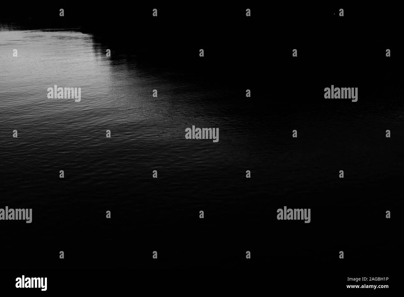 Calm calm sea smooth surface Black and White Stock Photos & Images - Alamy