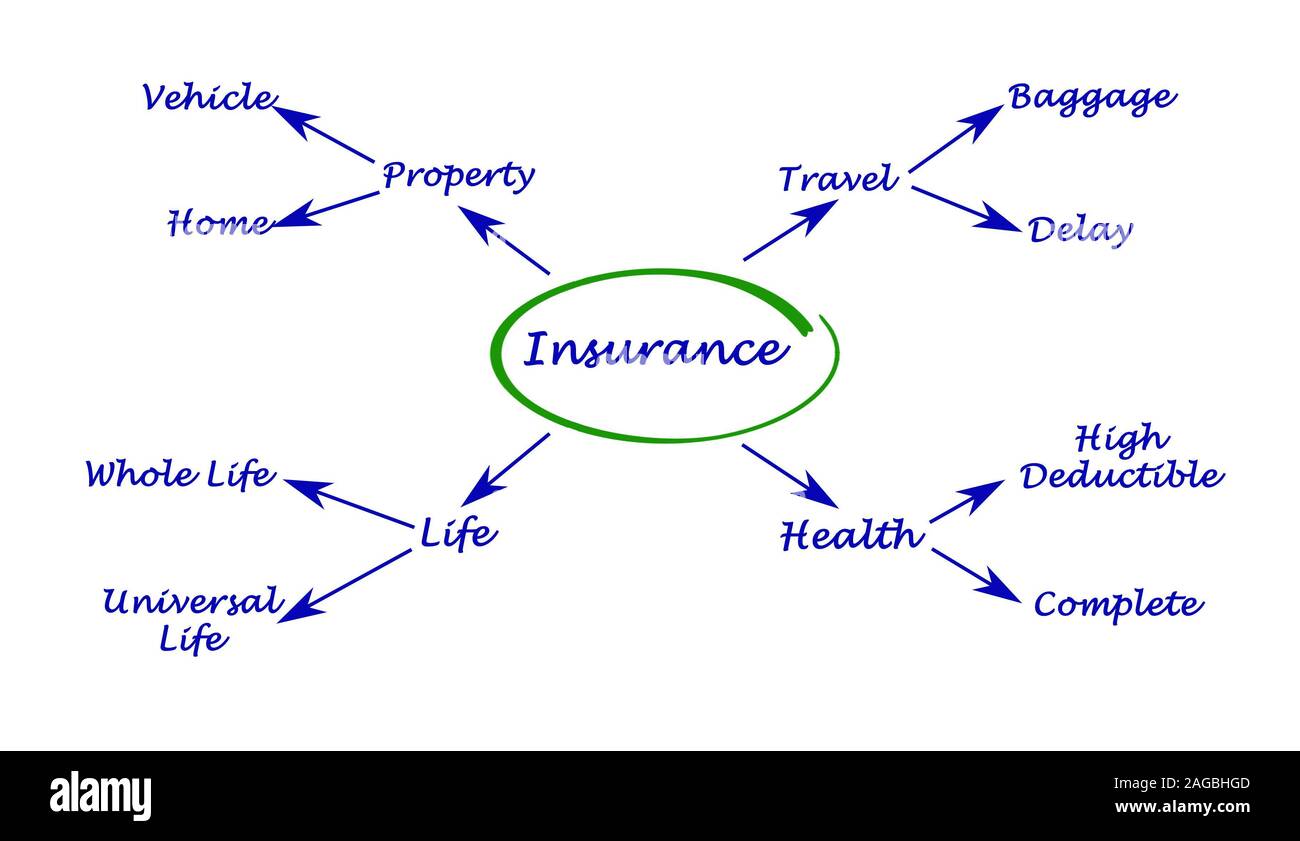 Diagram of insurance Stock Photo - Alamy