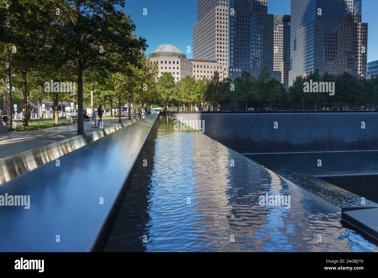 WTC South Reflection Pool Stock Photo - Alamy