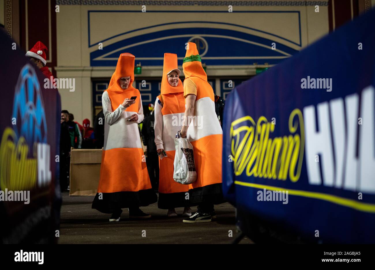Fans in fancy dress during day six of the William Hill World ...