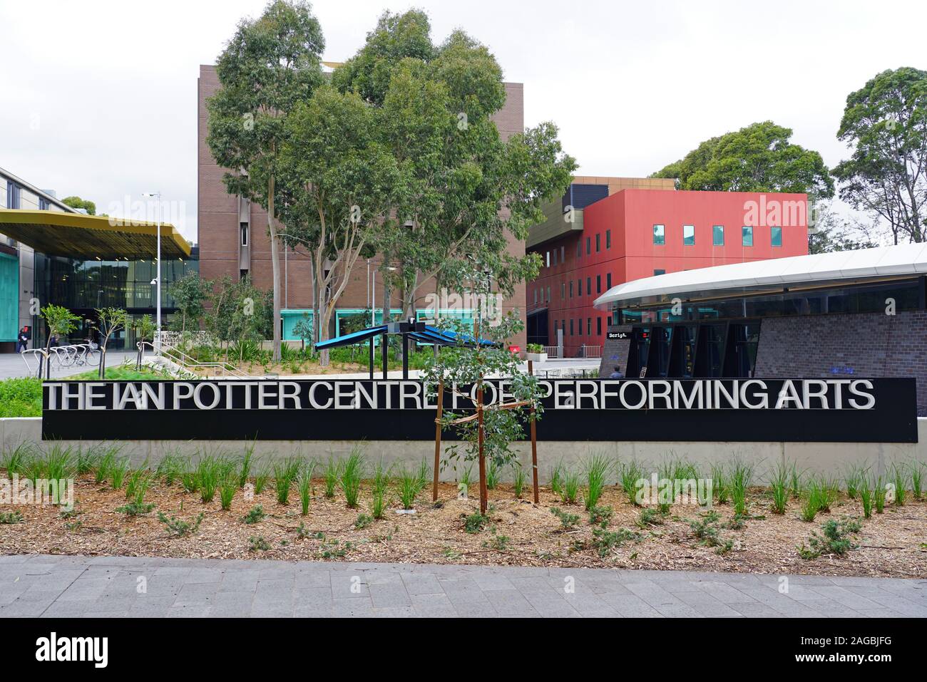 MELBOURNE, AUSTRALIA -17 JUL 2019- View of the campus of Monash ...