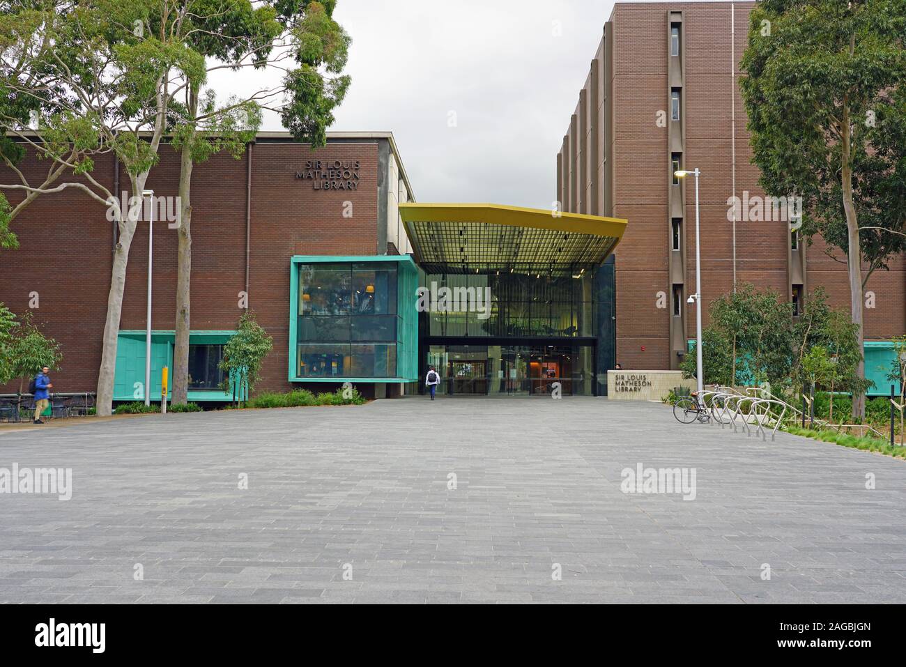 MELBOURNE, AUSTRALIA -17 JUL 2019- View of the campus of Monash ...