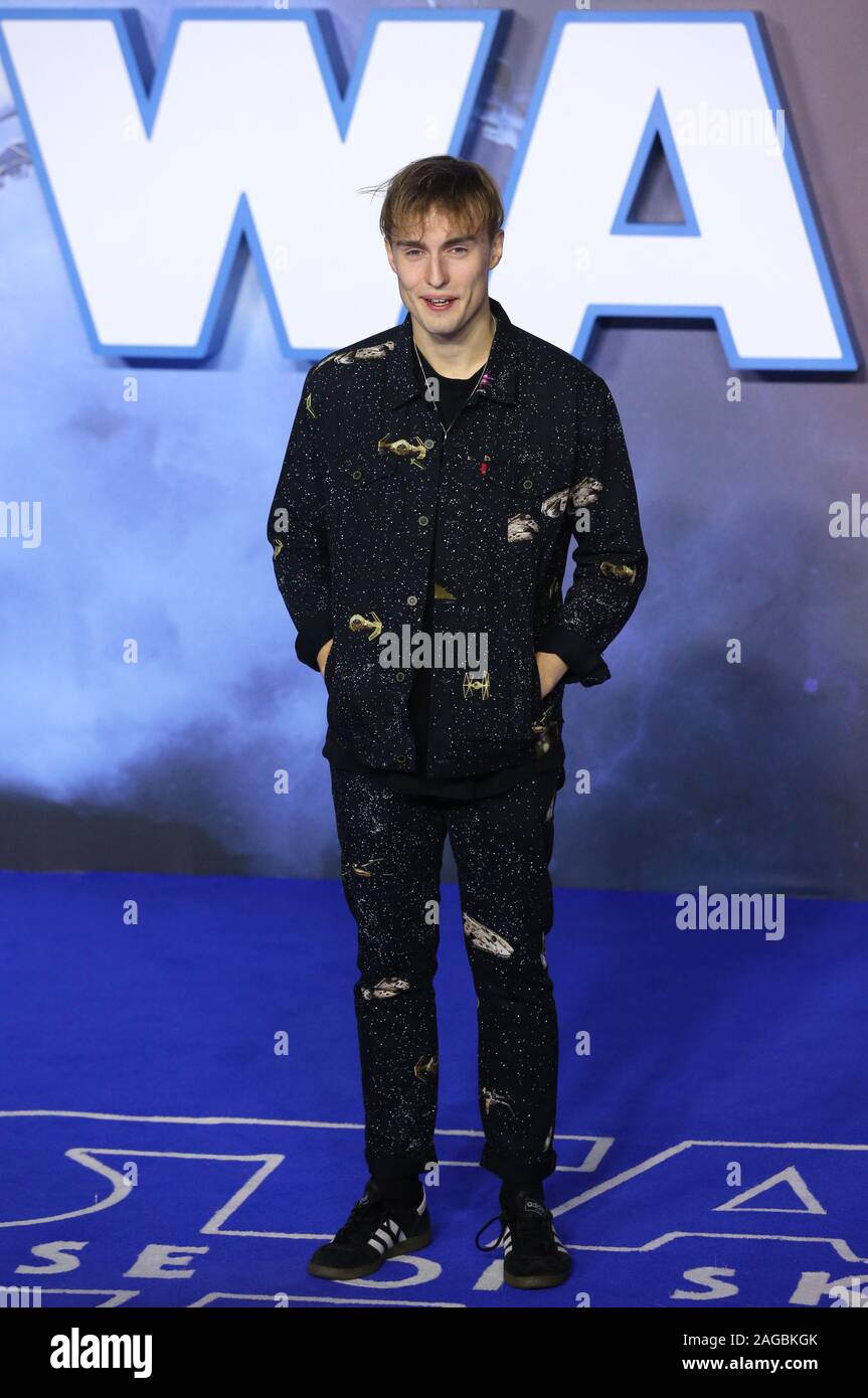 Sam Fender attending the premiere of Star Wars: The Rise of Skywalker ...