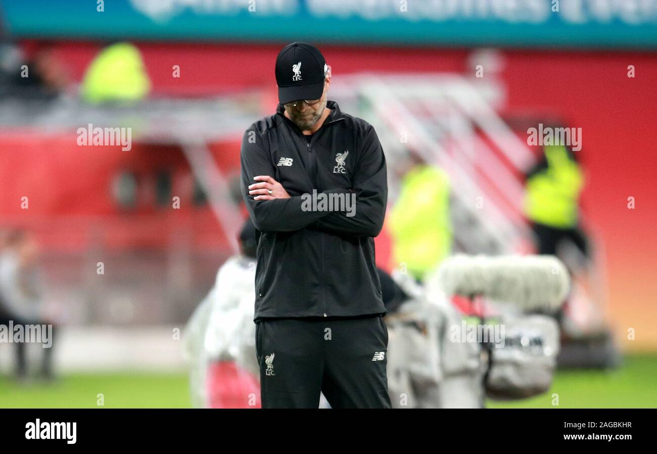 Liverpool manager Jurgen Klopp during the FIFA Club World Cup semi ... Liverpool manager Jurgen Klopp during the FIFA Club World Cup semi ...