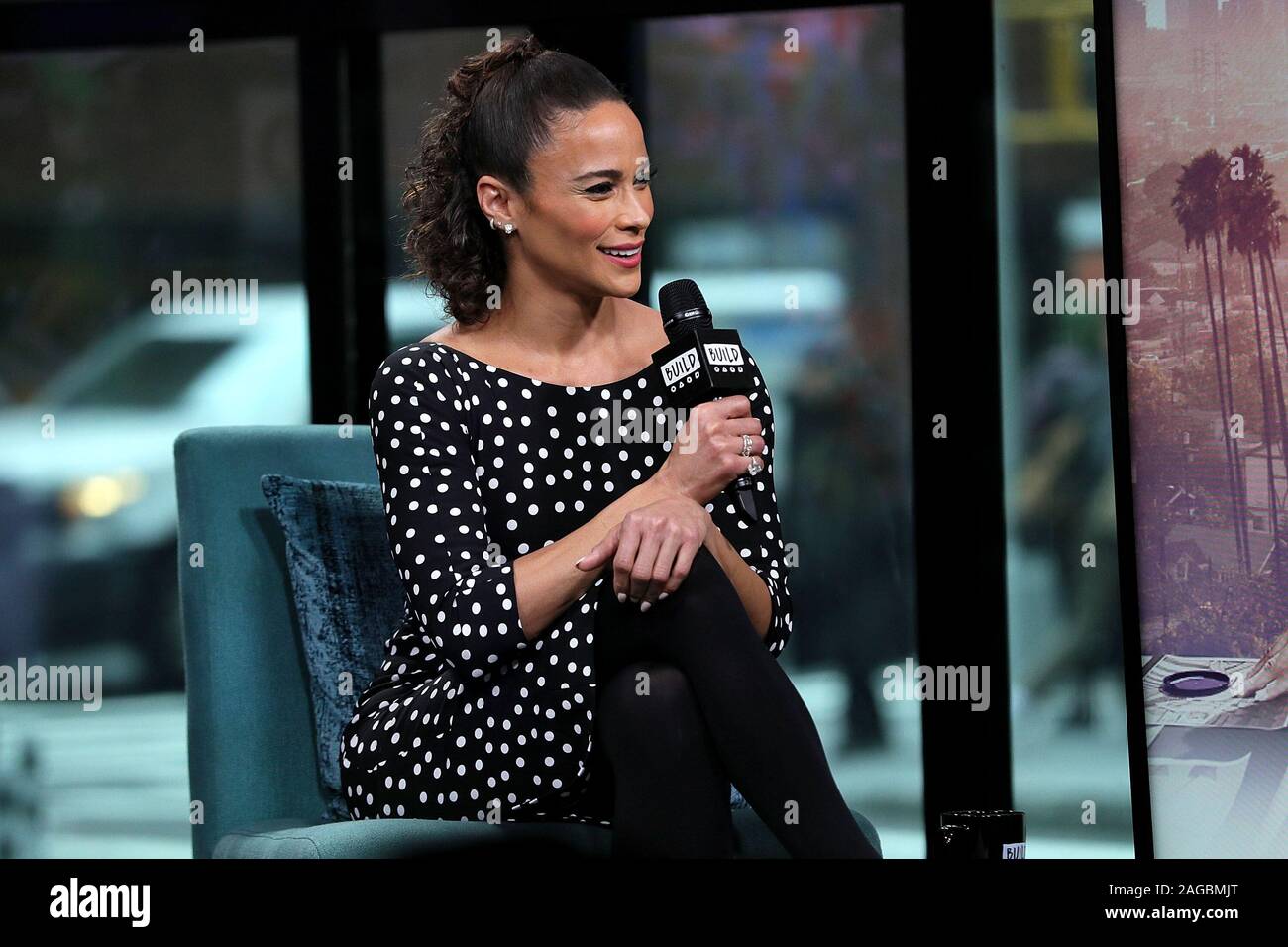New York, NY, USA. 18 December, 2019. Paula Patton visits BUILD Speaker ...