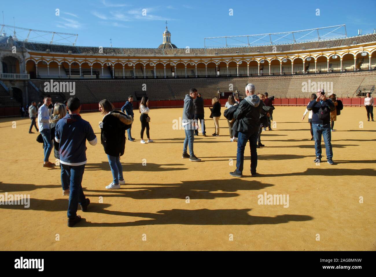 Plaza de Toros (Bullring), Seville, Spain Stock Photo - Alamy