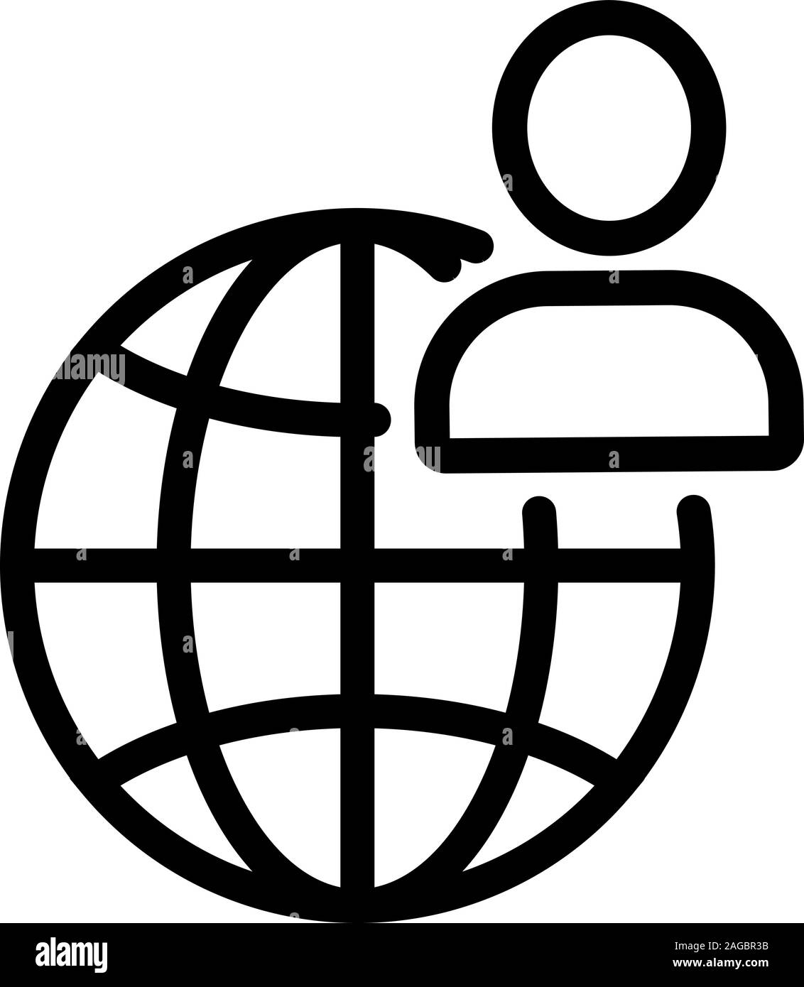 network of users icon vector. Isolated contour symbol illustration ...