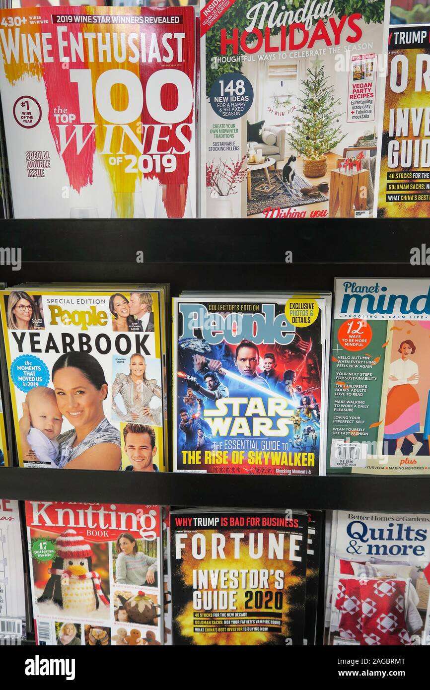 Magazine Stand Featuring Magazine Covers, NYC, USA 2019 Stock Photo - Alamy