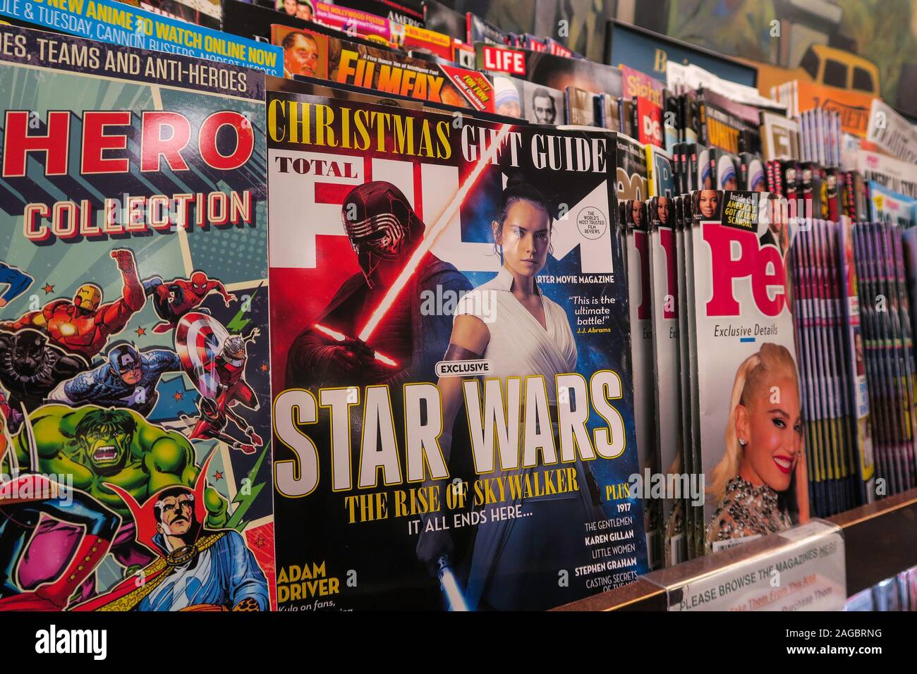 Magazine Stand Featuring Magazine Covers, NYC, USA Stock Photo - Alamy