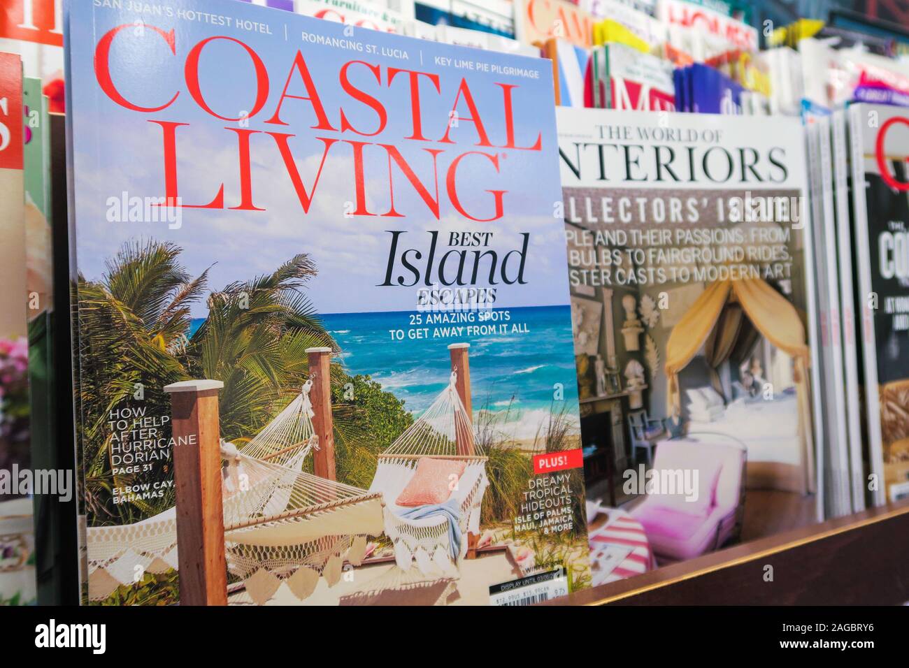 Magazine Stand Featuring Magazine Covers, NYC, USA Stock Photo - Alamy