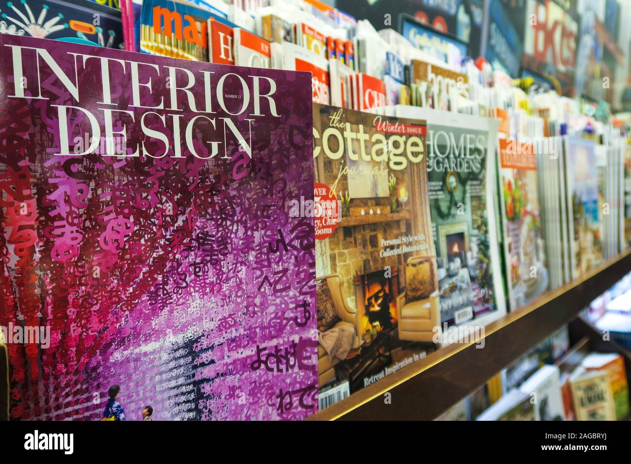 Magazine Stand Featuring Magazine Covers, NYC, USA Stock Photo - Alamy