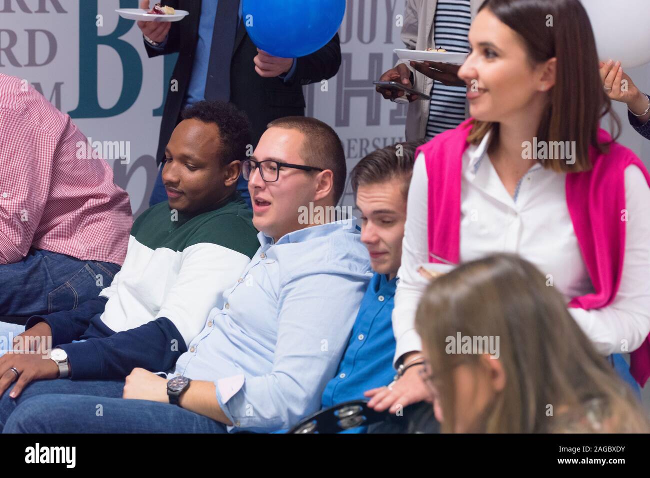 One of university studnt have birthday. Friendly students decided to ...