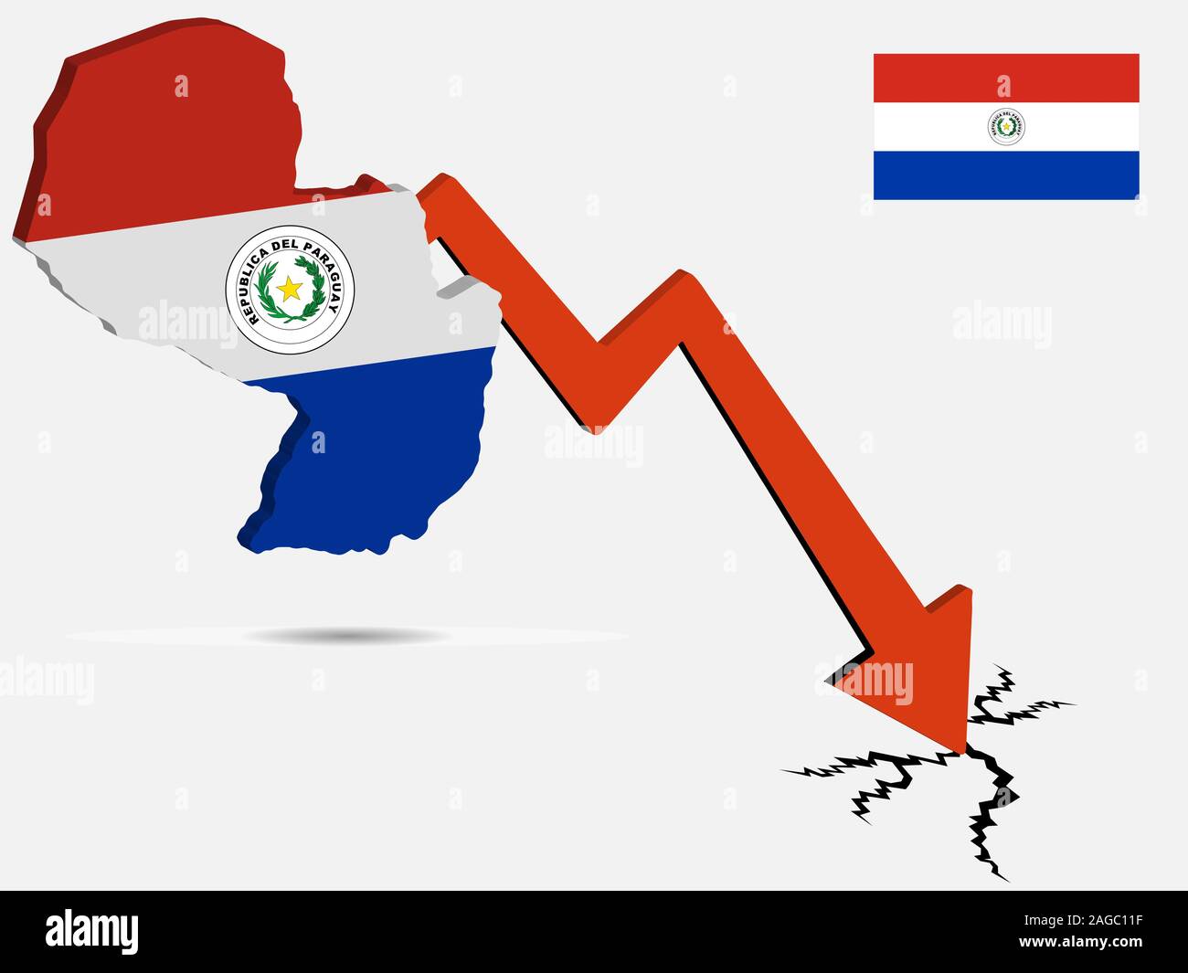 Paraguay graph Stock Vector Images - Alamy