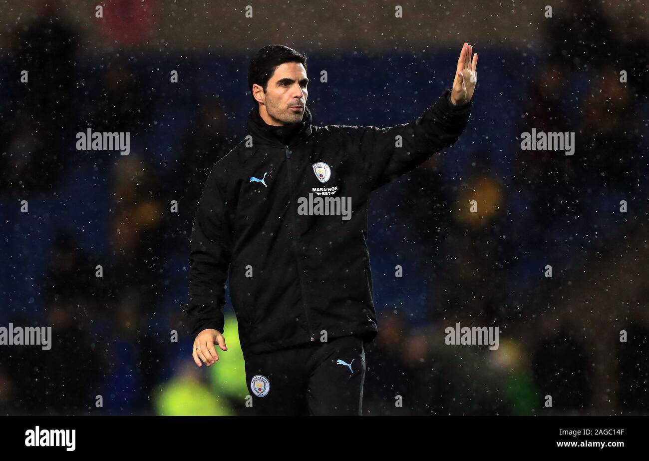 Manchester City assistant manager Mikel Arteta before the Carabao Cup ...