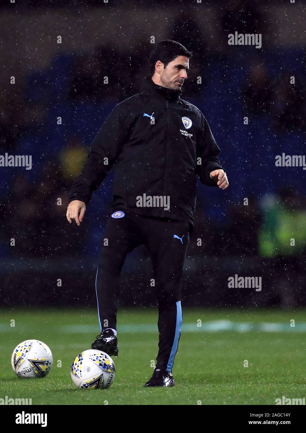 Manchester City assistant manager Mikel Arteta before the Carabao Cup ...