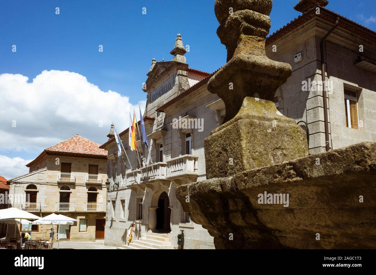 Tuy, Pontevedra province, Galicia, Spain : Town hall building of the ...