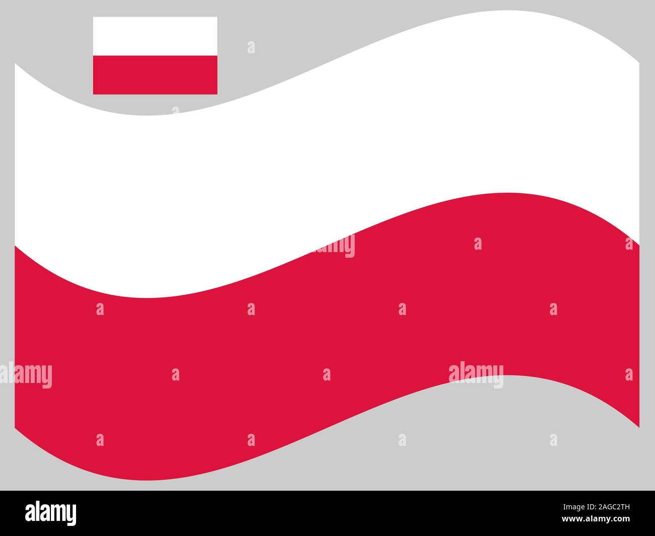 Poland waving flag Stock Vector Images - Alamy