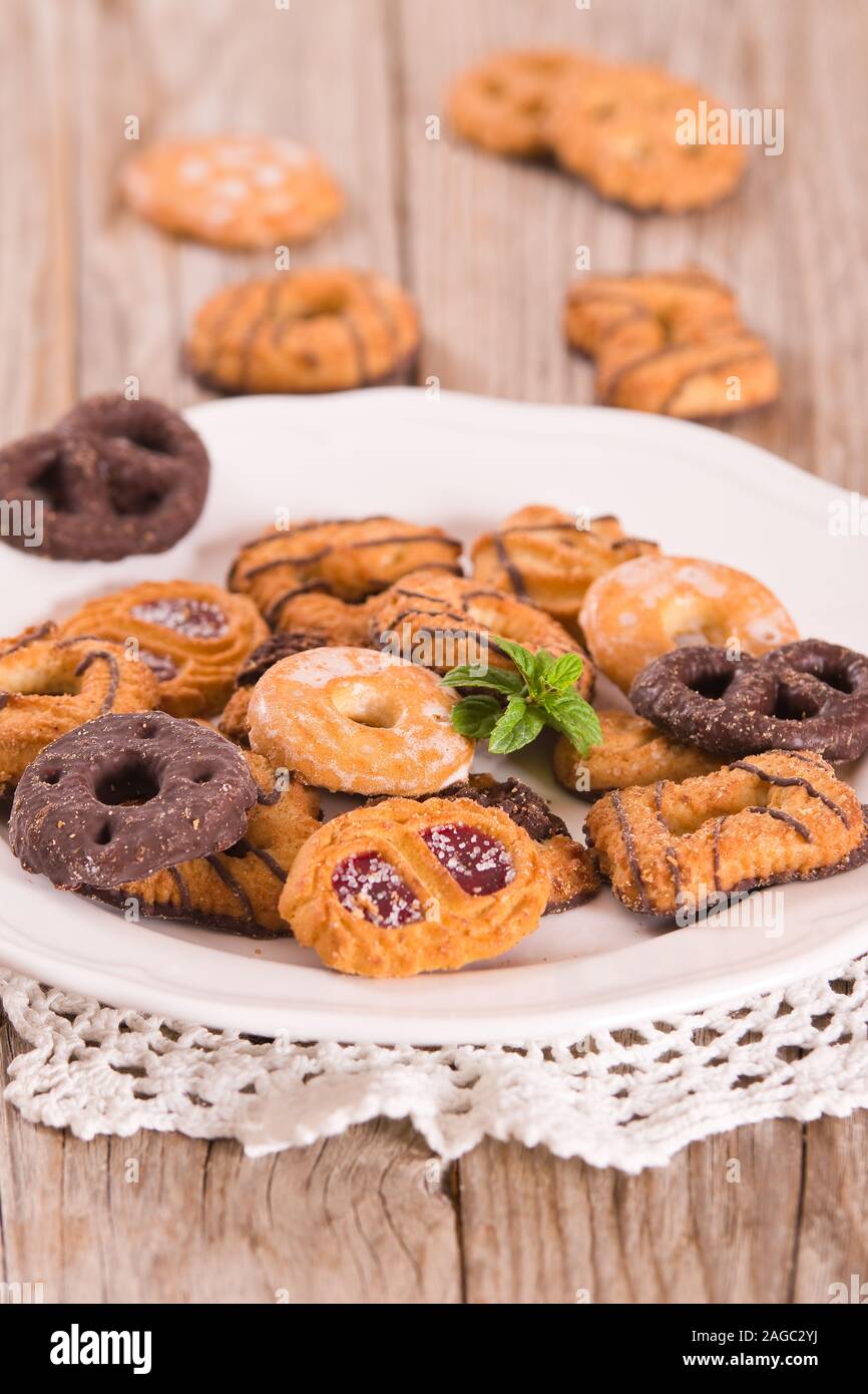 Shortcrust pastry biscuits Stock Photo - Alamy