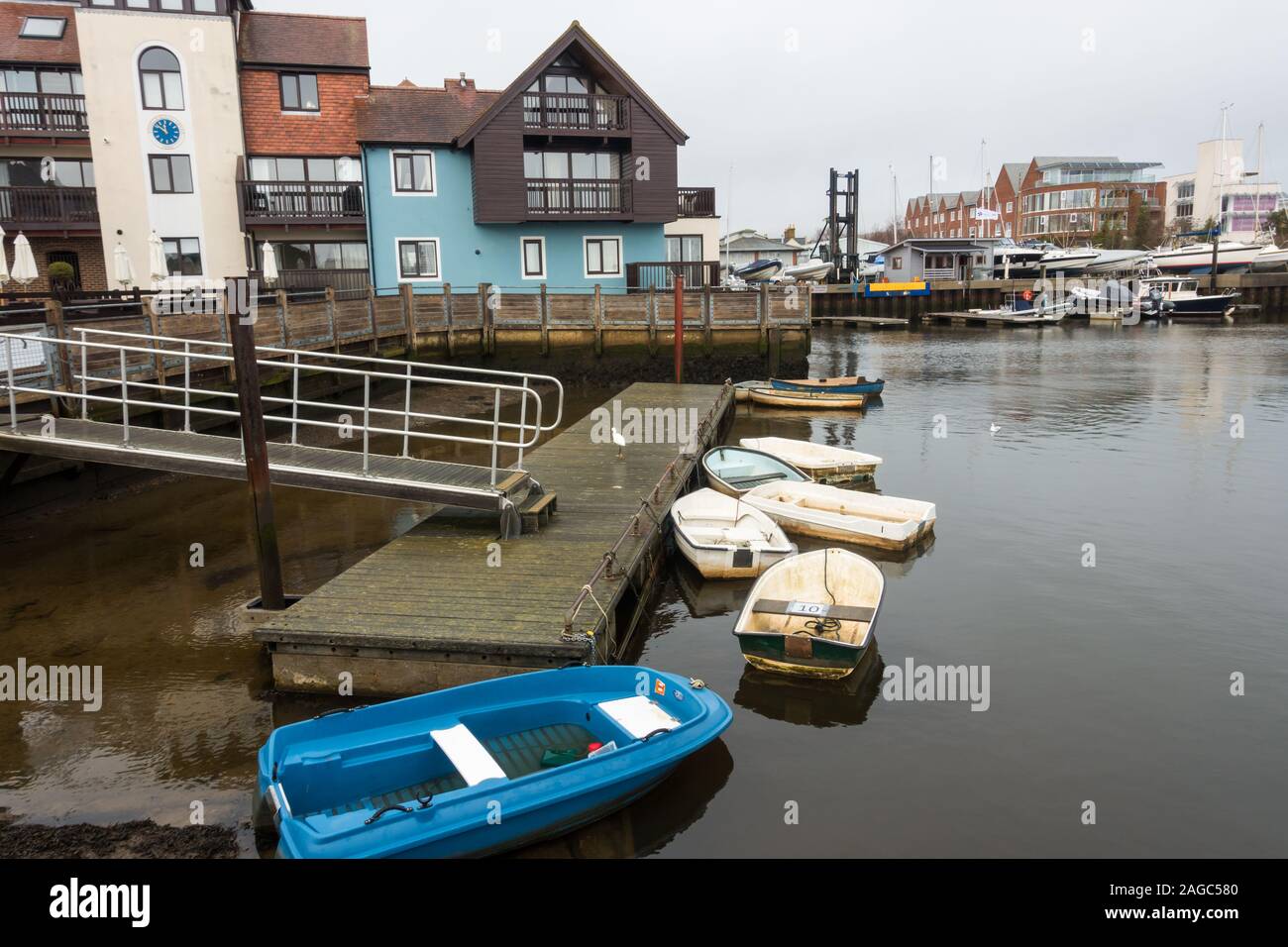 Fishing boats, Lymington Harbour, Hampshire, England, UK Stock Photo ... Fishing boats, Lymington Harbour, Hampshire, England, UK Stock Photo ...