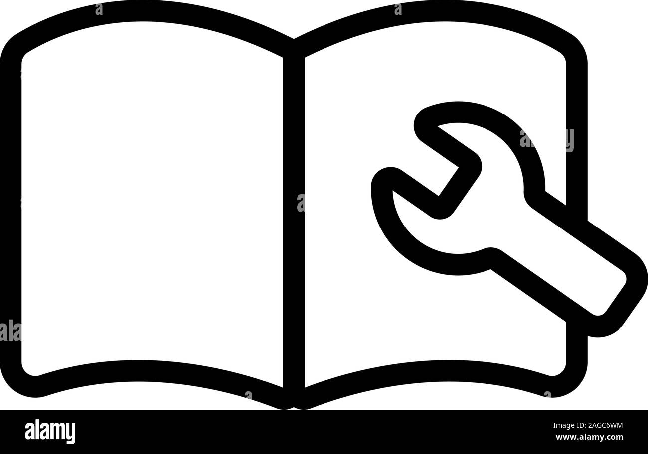 instruction to apply the vector icon. Isolated contour symbol ...