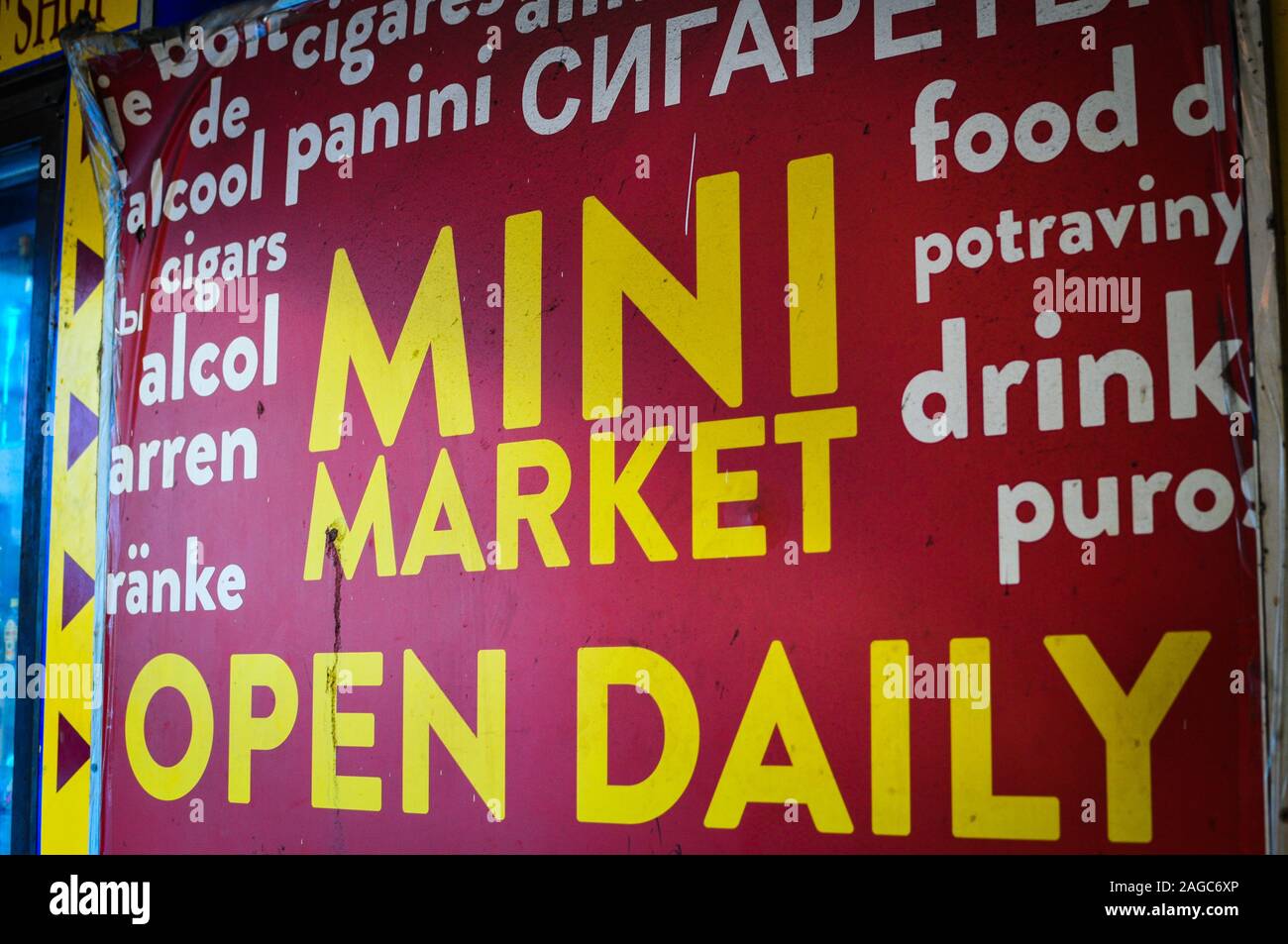 Mini market Prague Stock Photo - Alamy