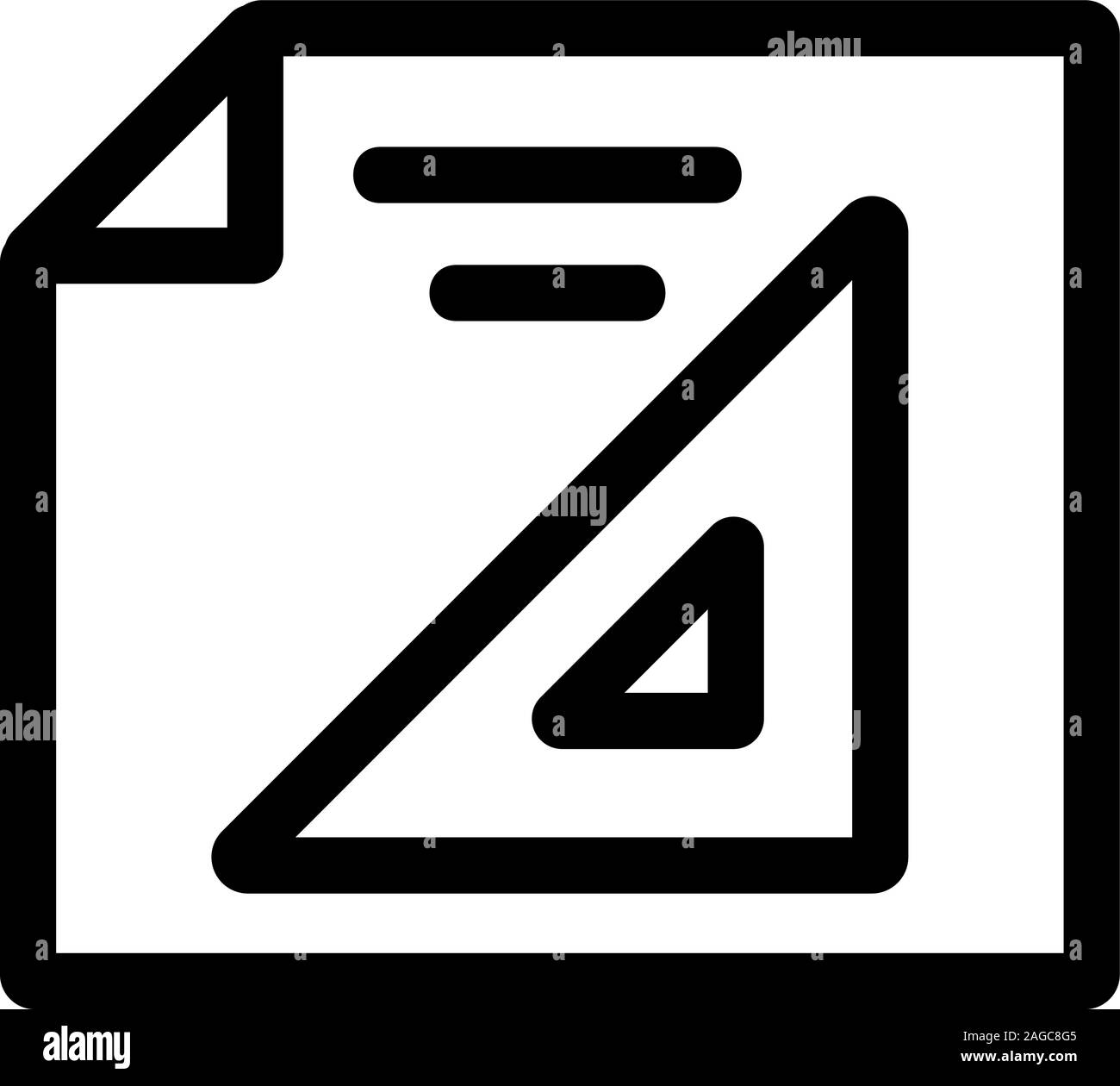 technical document icon vector. Isolated contour symbol illustration ...