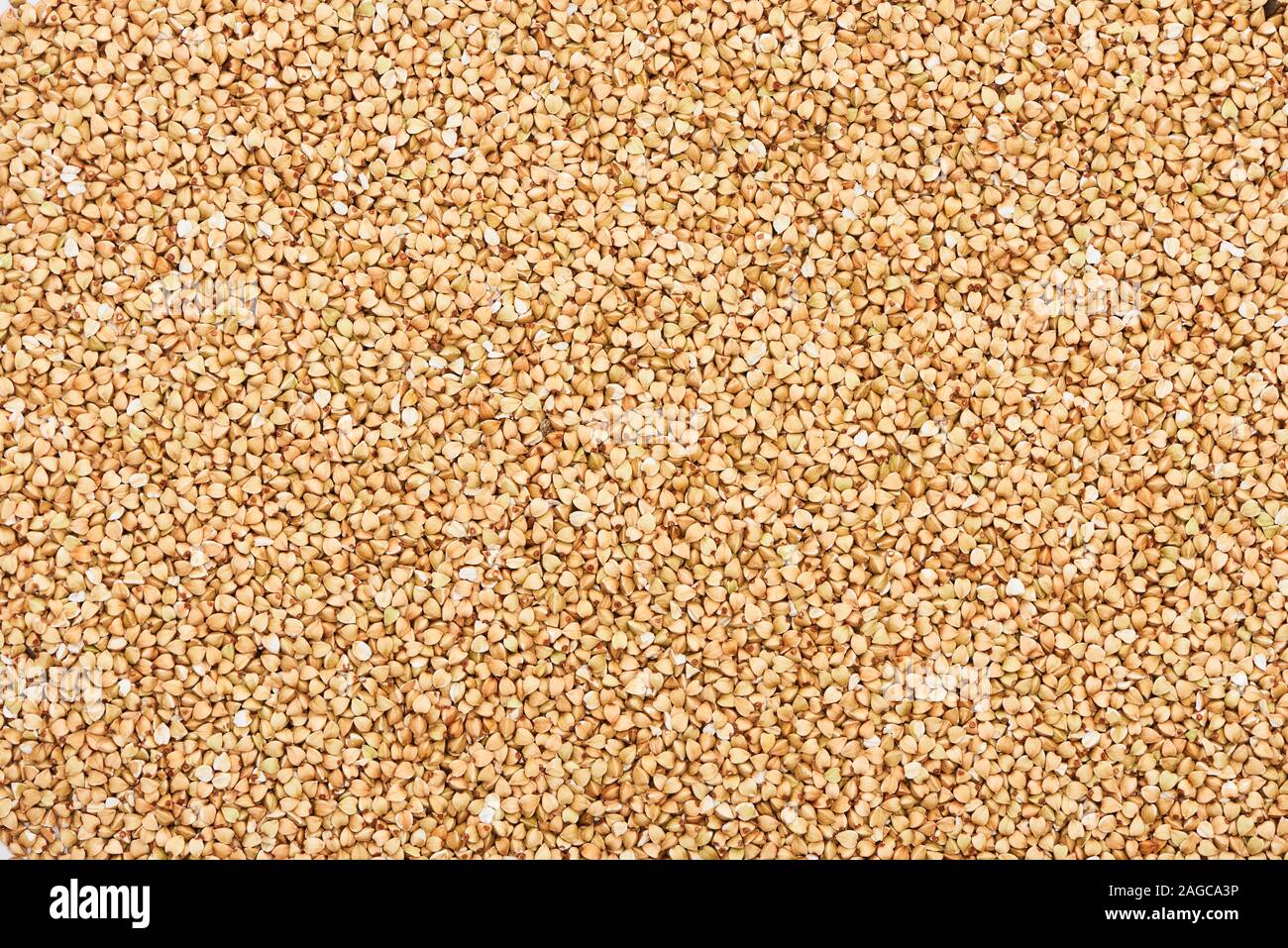 top view of uncooked organic whole buckwheat Stock Photo - Alamy