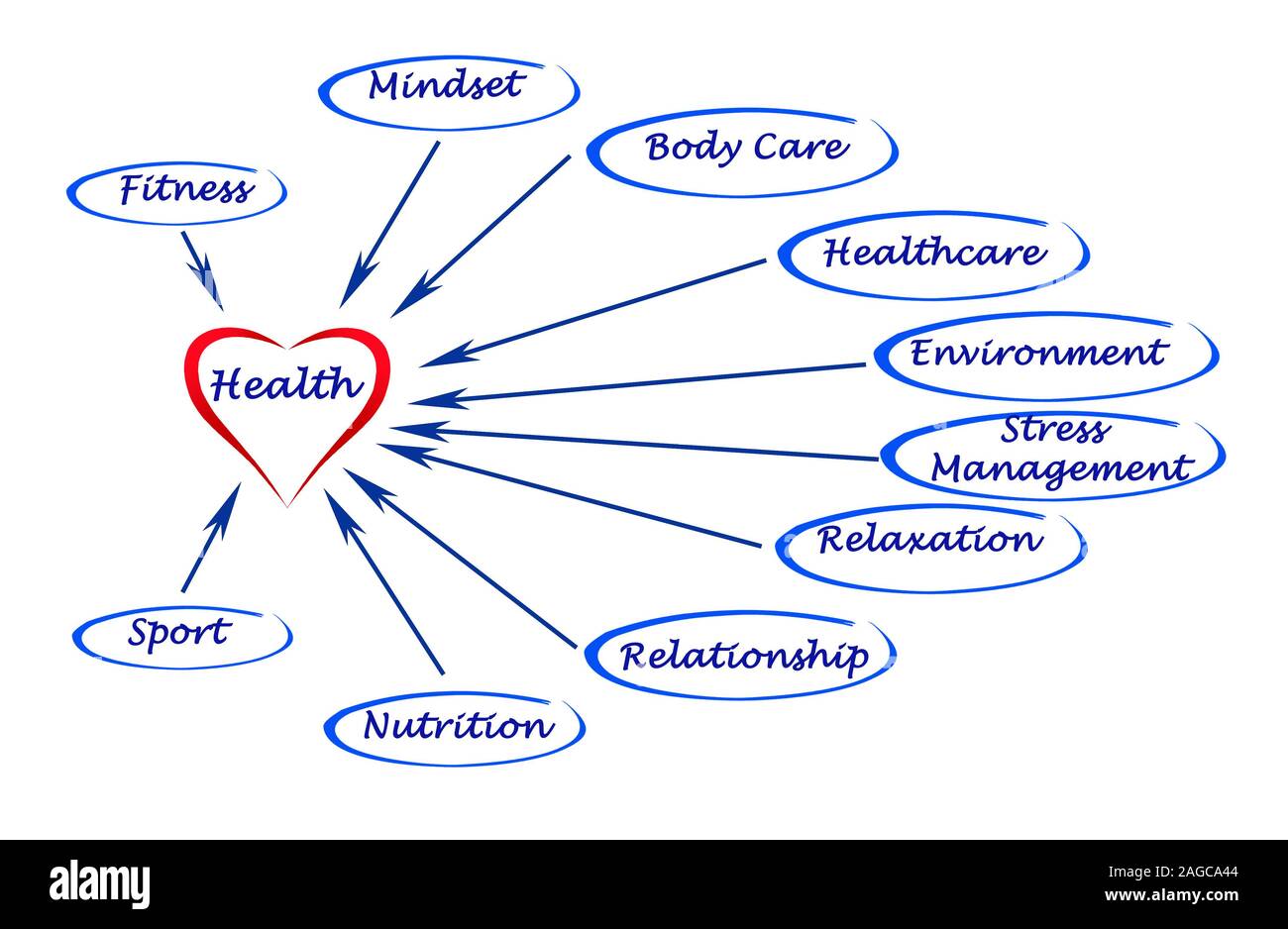 Diagram of health Stock Photo - Alamy