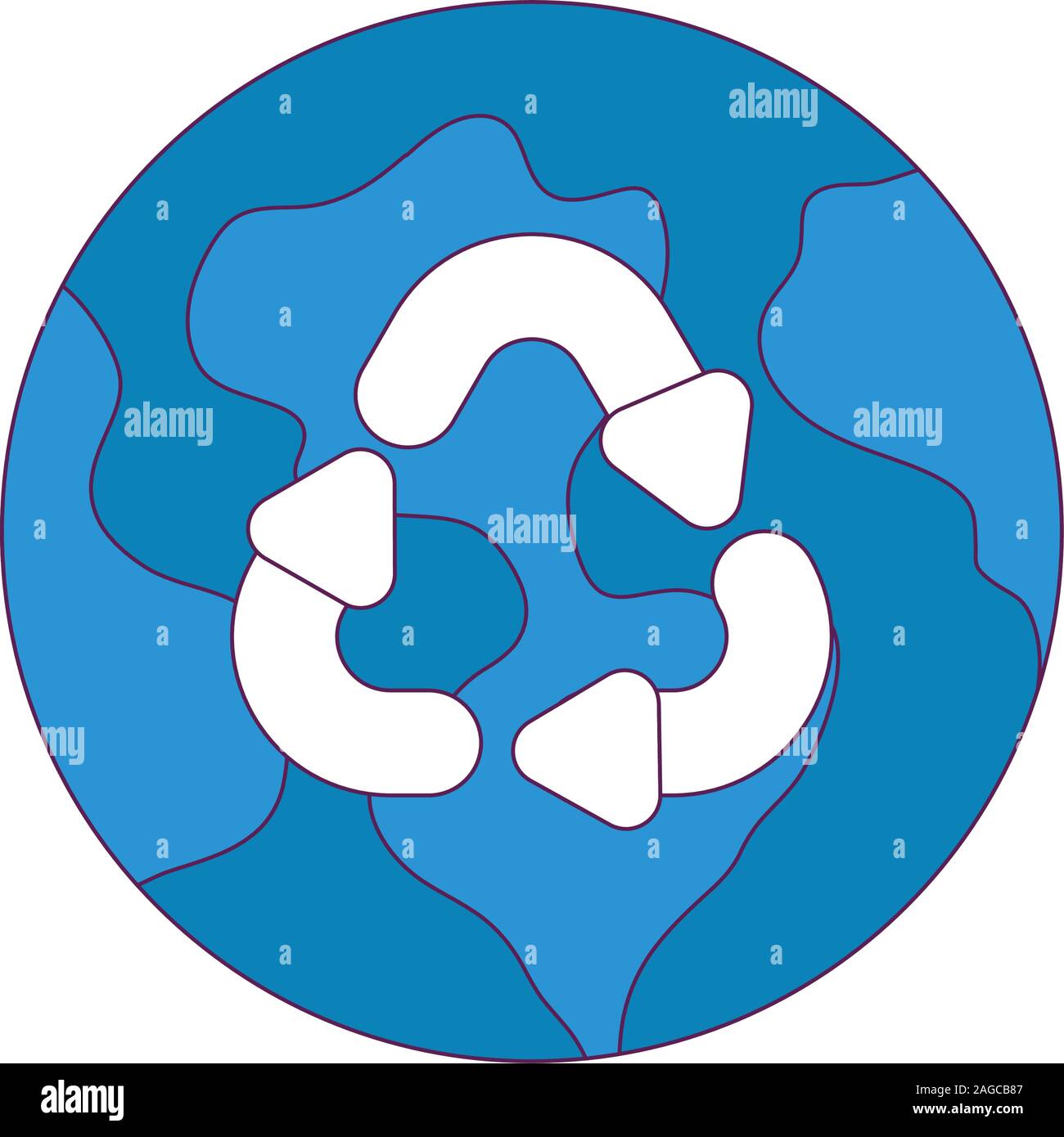 Recycle sign and world design, Ecology eco save green natural ...