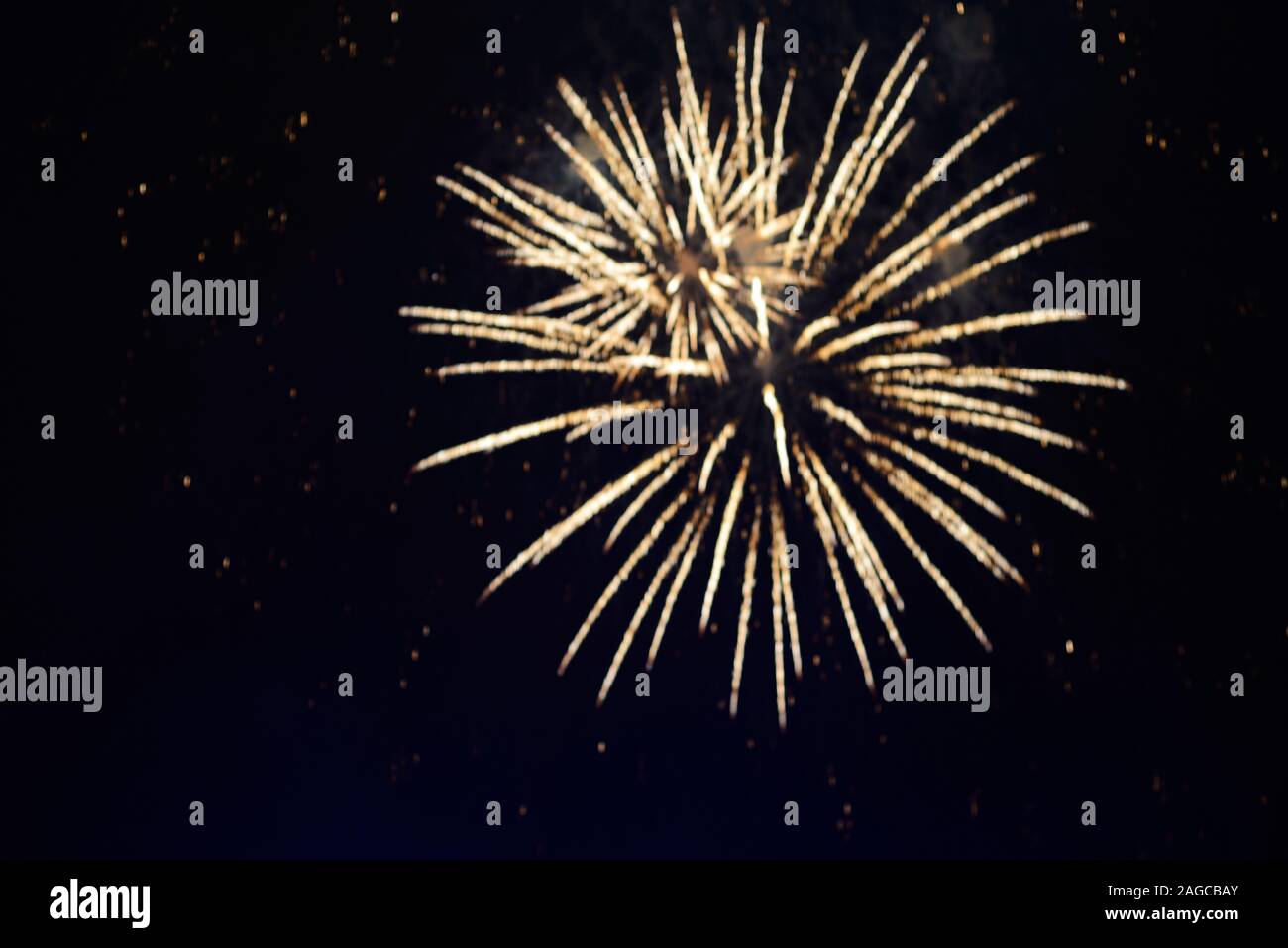 Defocused firework lights Stock Photo - Alamy