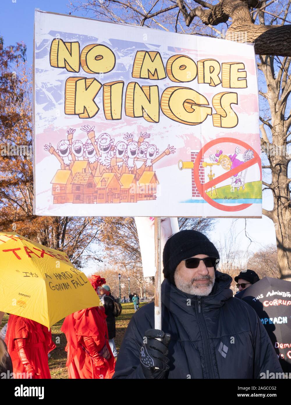 Washington, United States Of America. 18th Dec, 2019. "No more kings ...