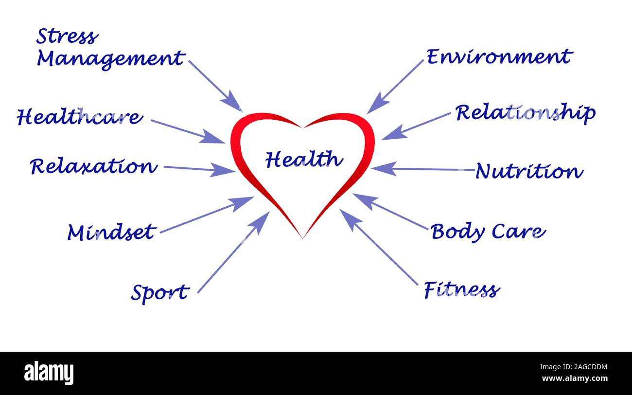 Diagram of health Stock Photo - Alamy