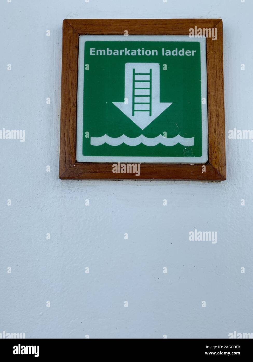 Muster station safety sign hi-res stock photography and images - Alamy