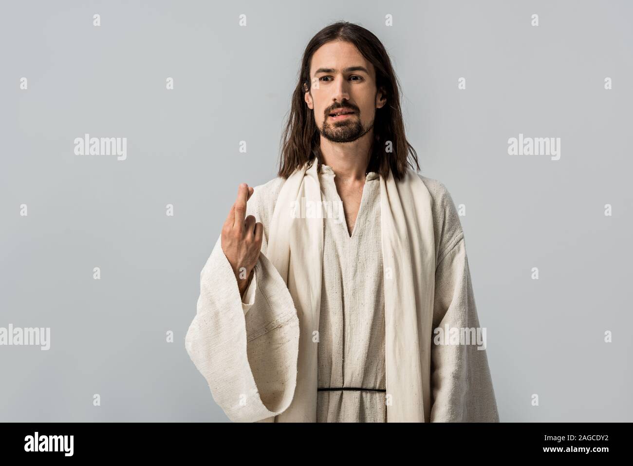 Crossed fingers jesus hi-res stock photography and images - Alamy