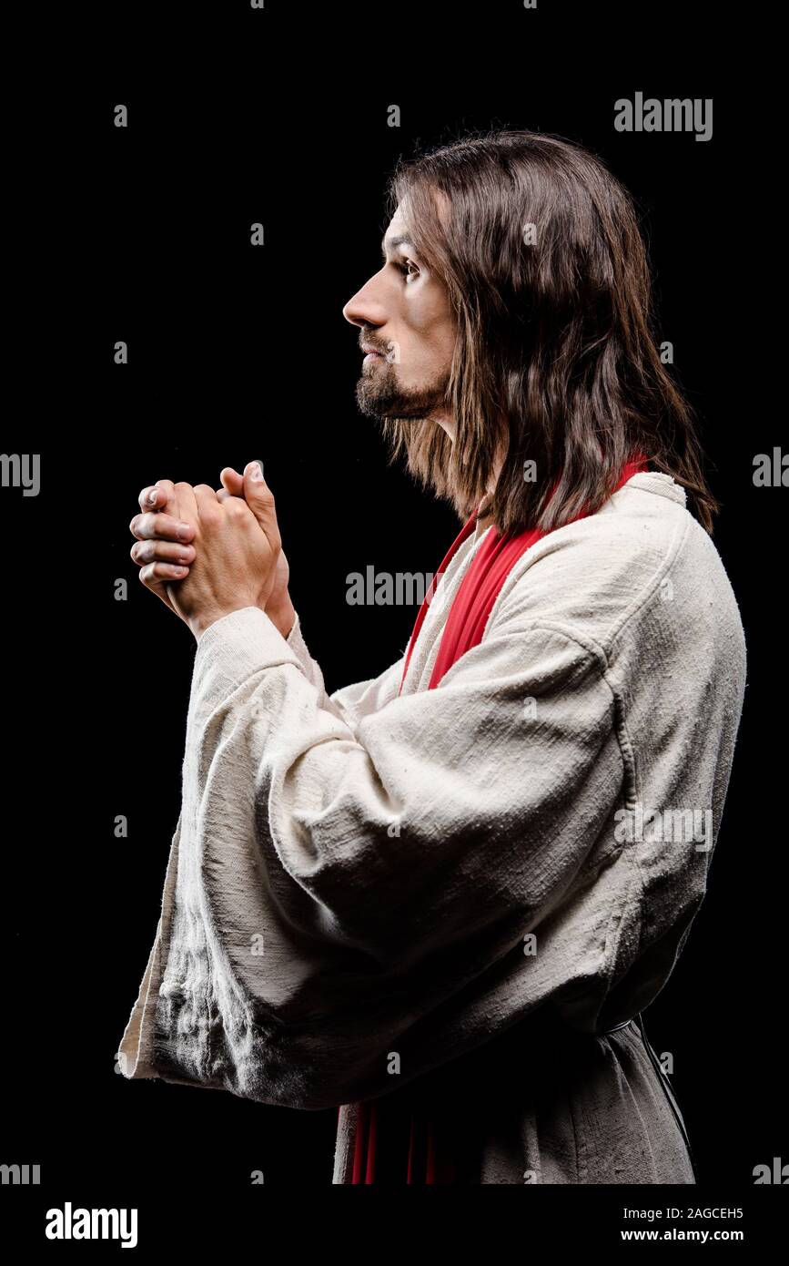 Praying hands side view on hi-res stock photography and images - Alamy