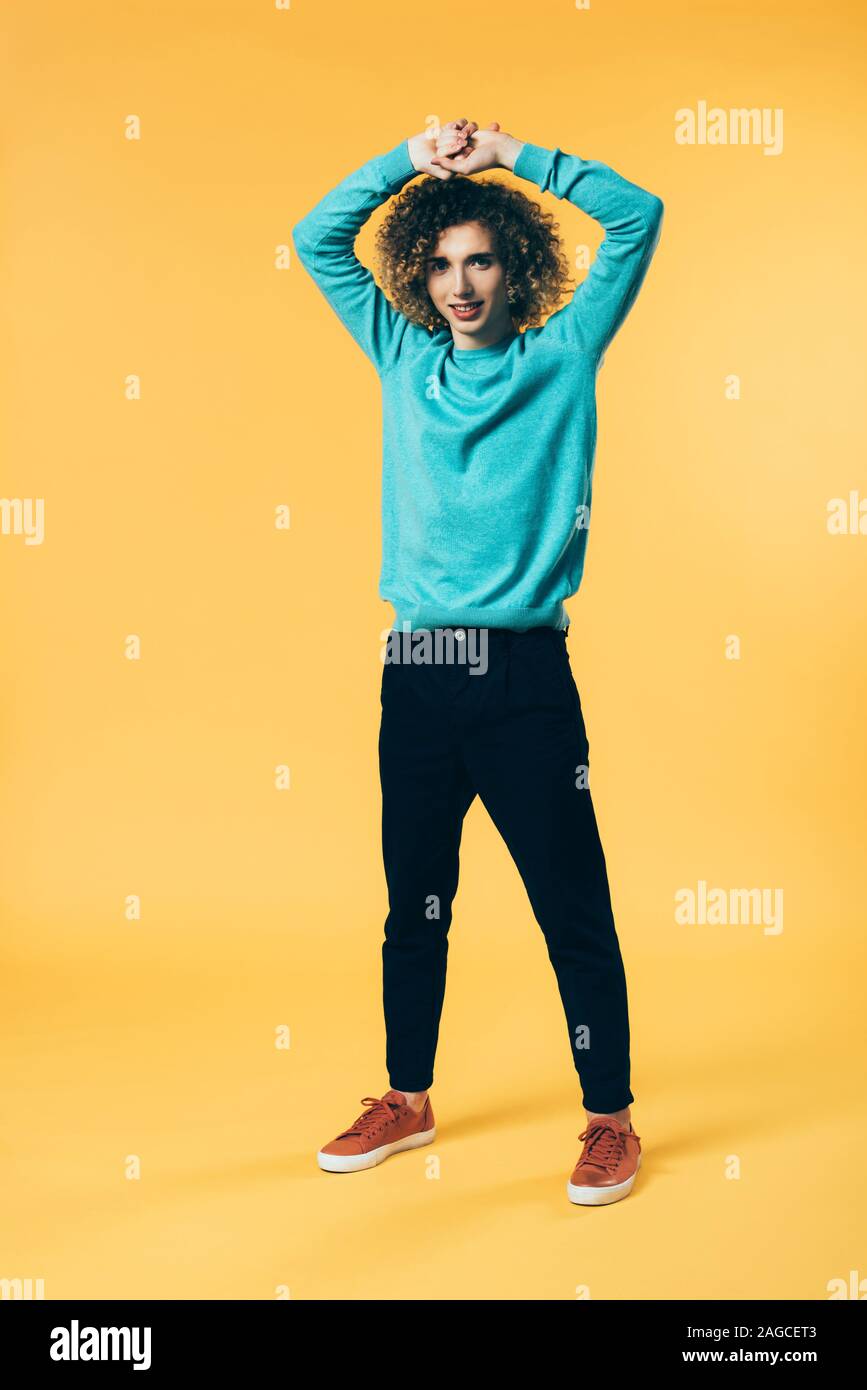 Hands above head hi-res stock photography and images - Alamy