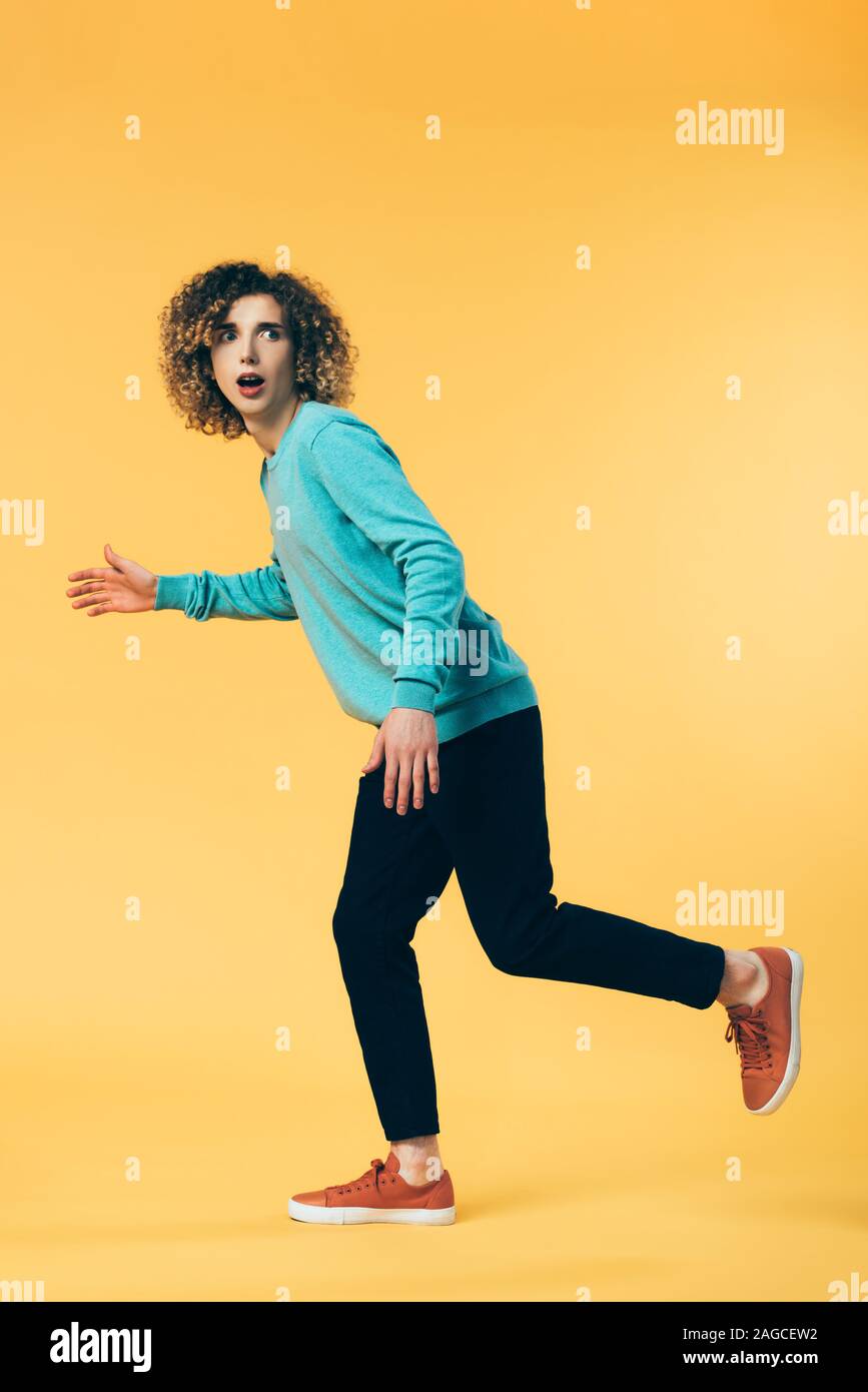 Girl Running Silhouette Scared