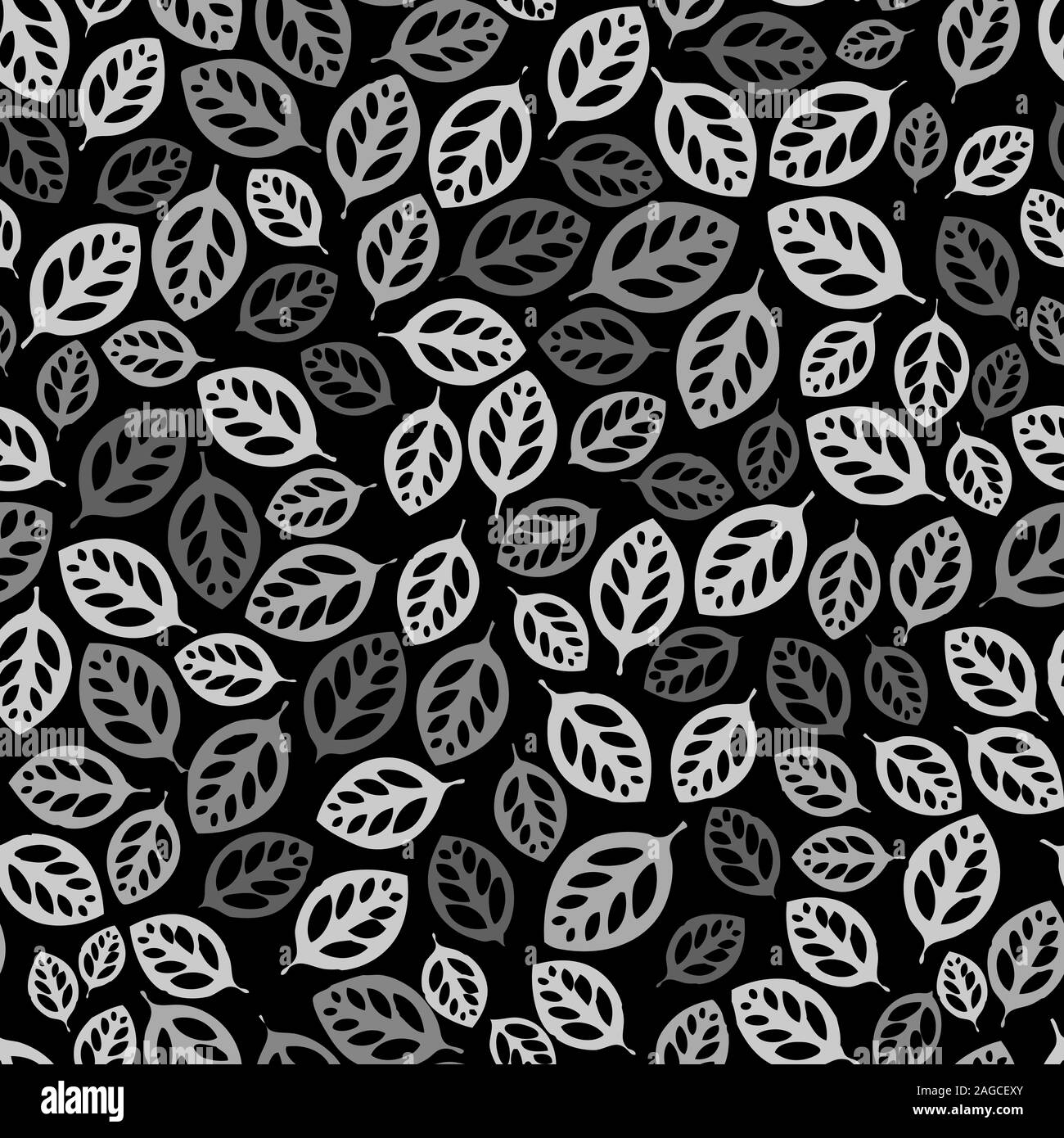 Random seamless spring pattern Black and White Stock Photos & Images ...