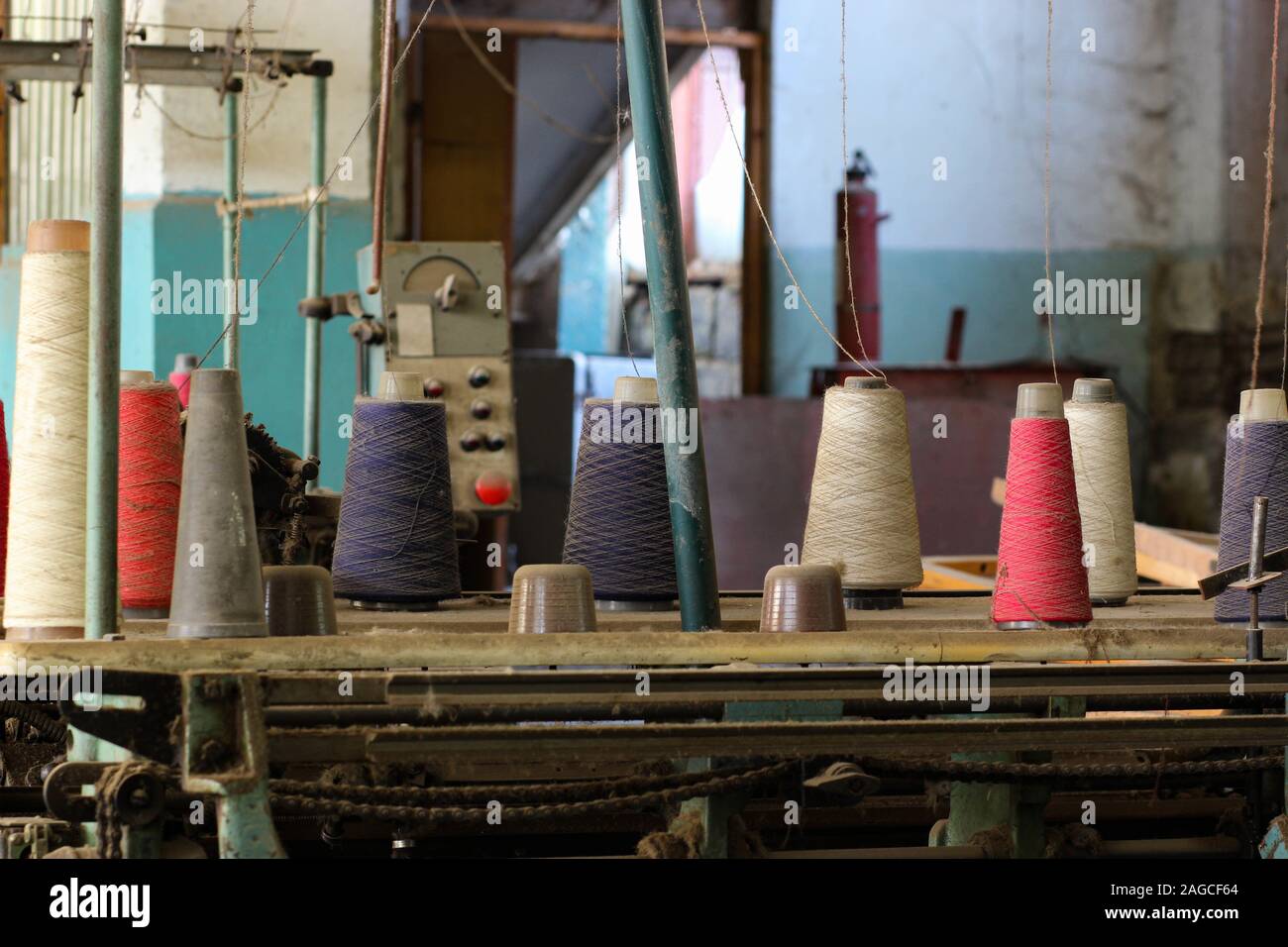 Abandoned Textile factory Stock Photo - Alamy