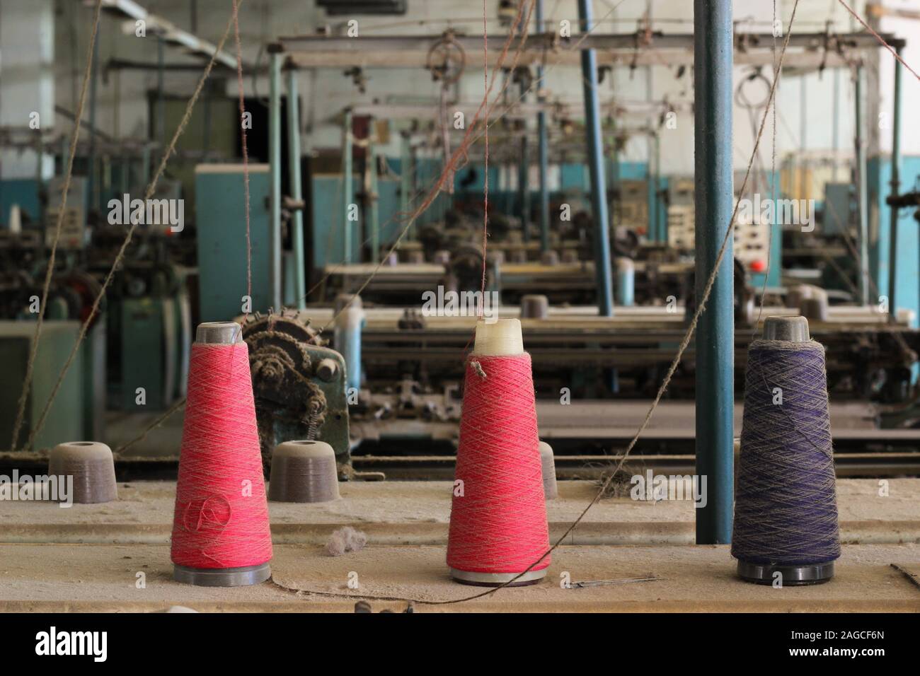 Abandoned Textile factory Stock Photo - Alamy