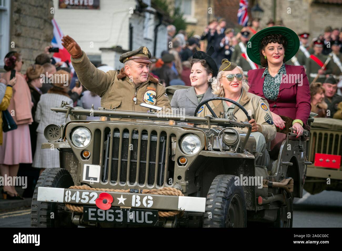 Characters at the Pickering War Weekend 2019 Stock Photo - Alamy