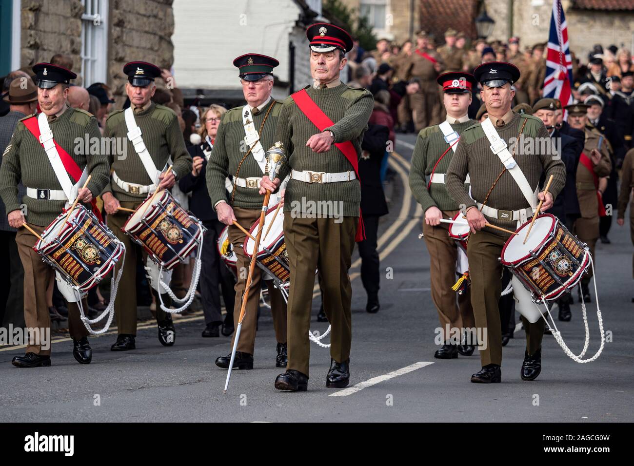 The Parade. Characters at the Pickering War Weekend 2019 Stock Photo ...