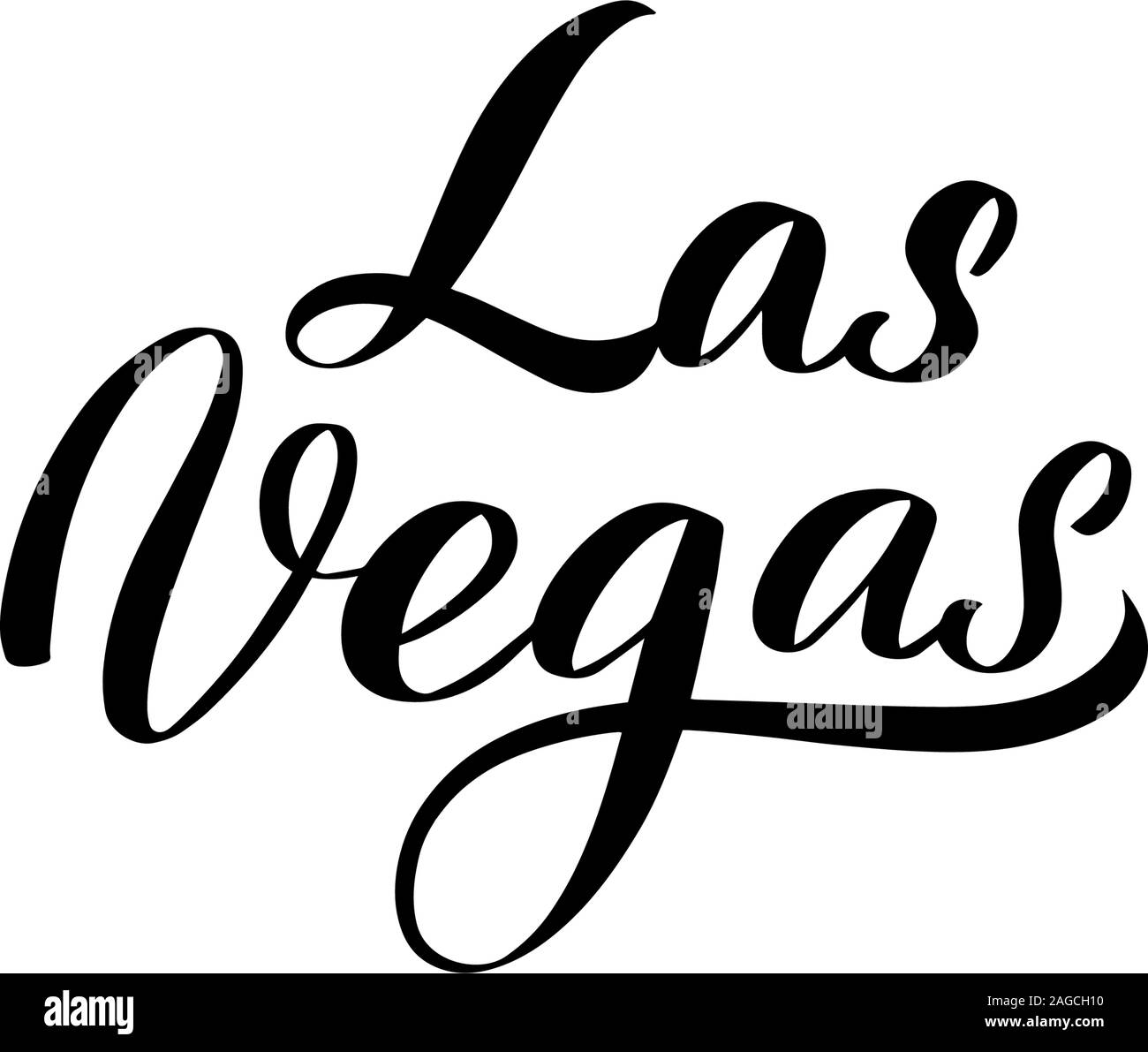 Vector calligraphy illustration isolated on white background Stock ...